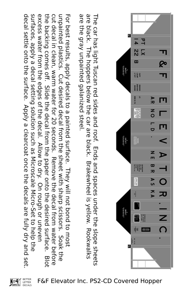 F&F Elevator, Inc. PS-2CD Covered Hopper Black Arnold, Nebraska - Deca ...