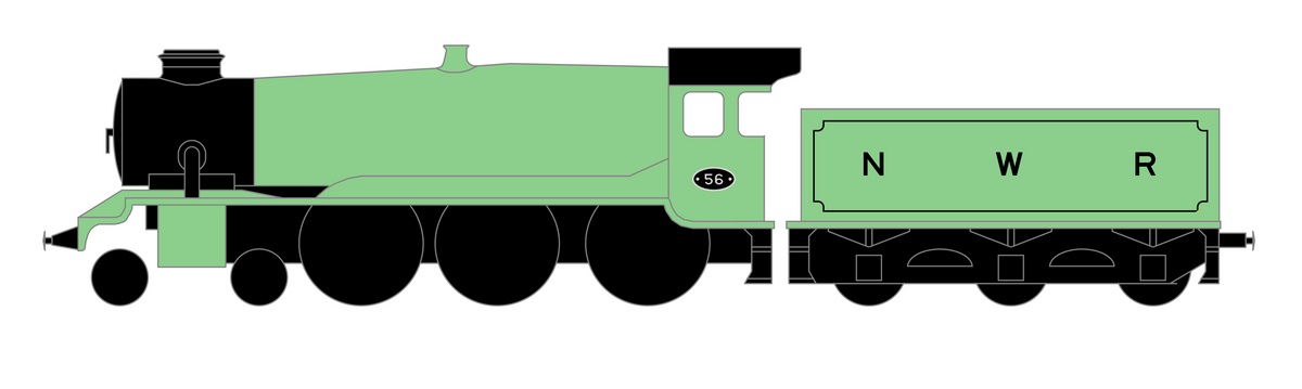 British Steam Locomotive Letters and Stripes Black - Decal - Choose Sc ...